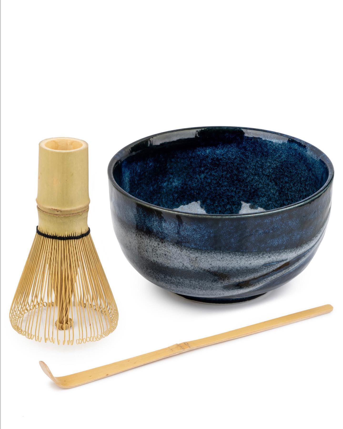 Blue Haka Japanese Matcha Bowl Set – Tokyo gallery ltd shop
